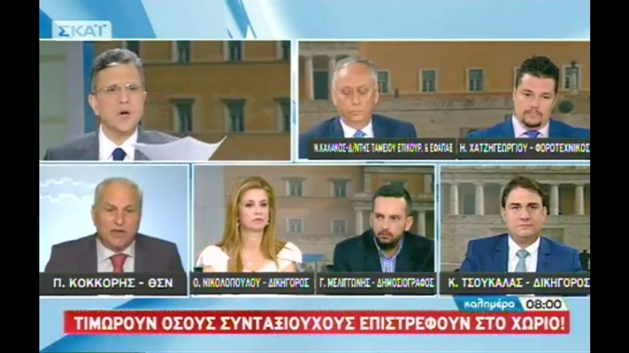Ο Παναγιώτης Κοκκόρης στην εκπομπή Καλημέρα Σκαι - YouTube