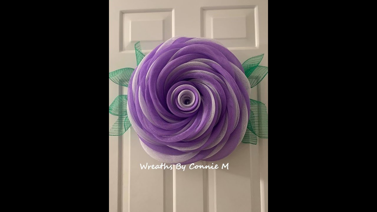 swirl rose part 2| Easy DIY Wreath - YouTube