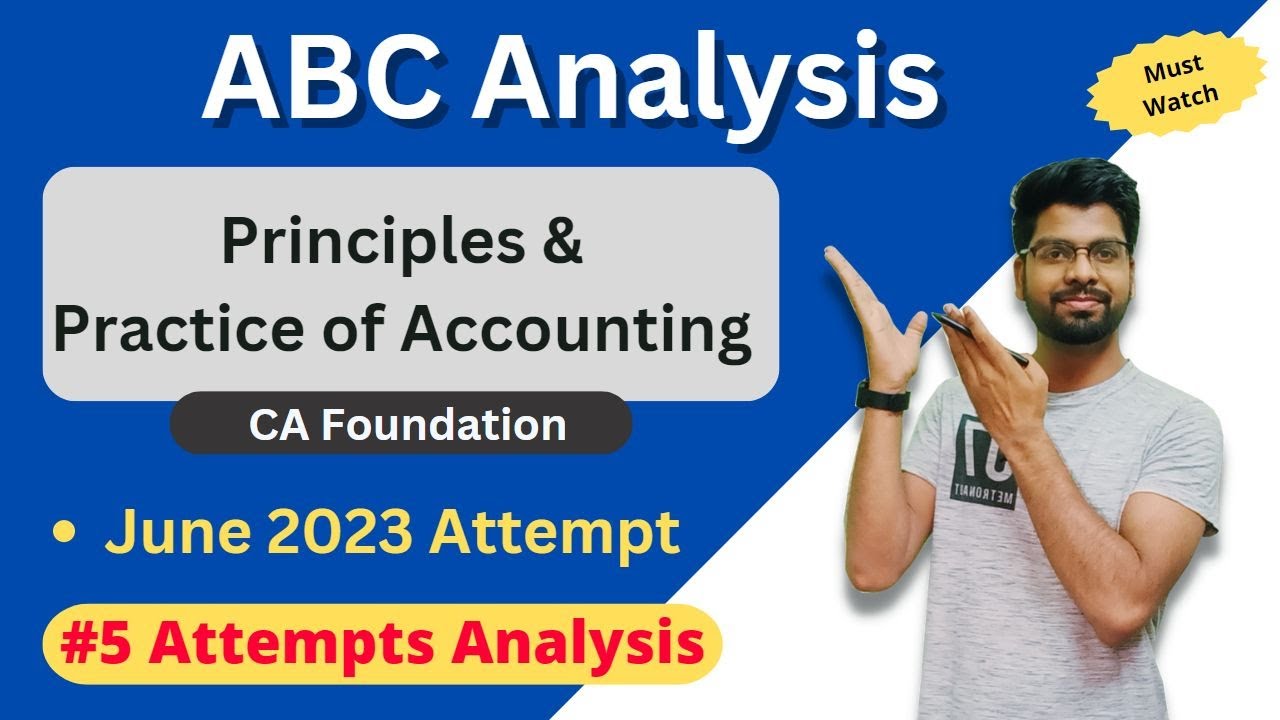 ABC Analysis || Principles & Practice of Accounting || CA Foundation ...