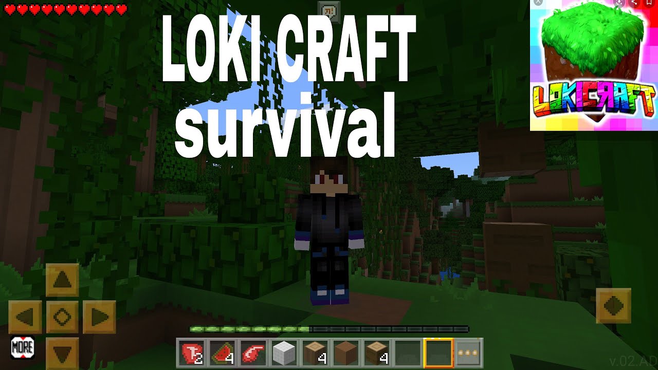 Survival mod in Loki Craft - YouTube