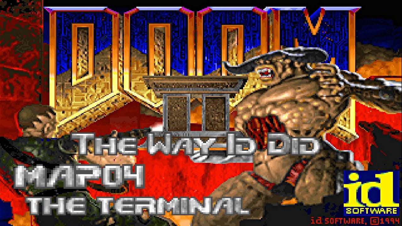 Doom 2 the Way id Did - Map04: The Terminal (100%) [DOSBox] - YouTube