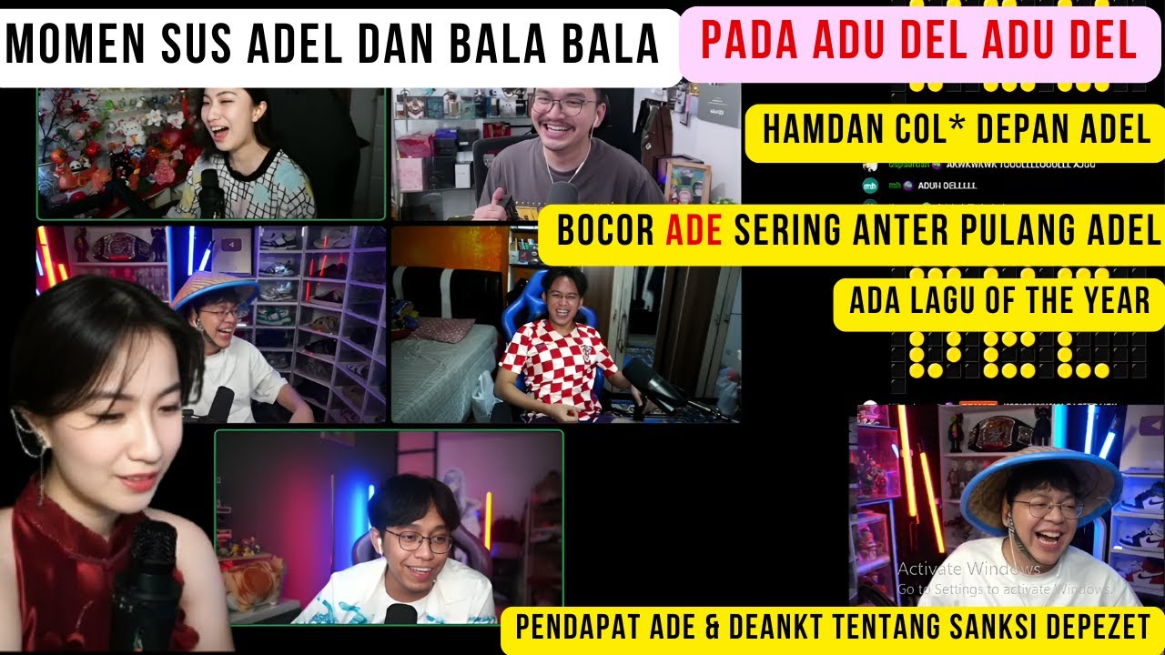 Momen sus Adel Ade Deankt cendy hamdan ! Liat Adel pakai baju Chinese pada adu del adu del - YouTube