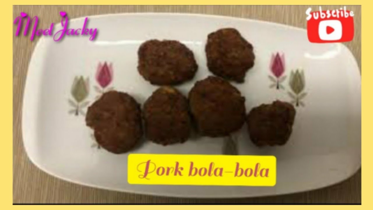 HOMEMADE MEATBALLS|PORK BOLA-BOLA EASY RECIPE COOKING - YouTube