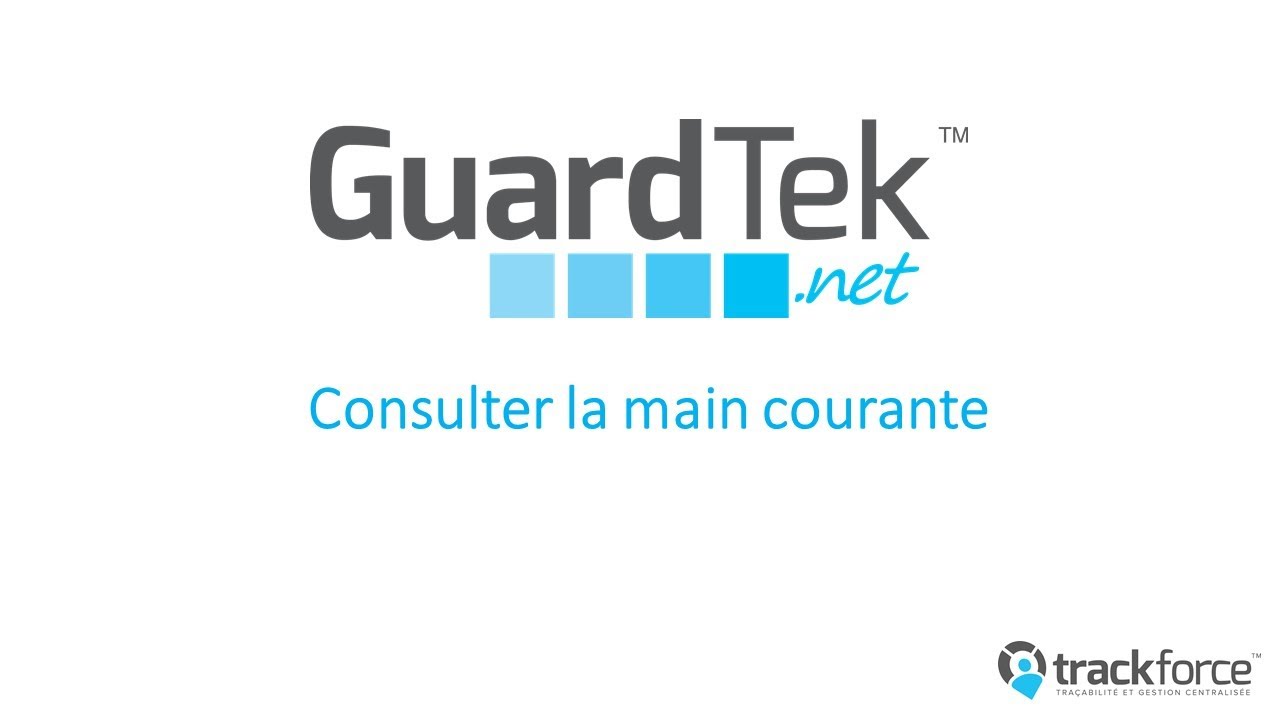GuardTek : Consulter la main courante - YouTube