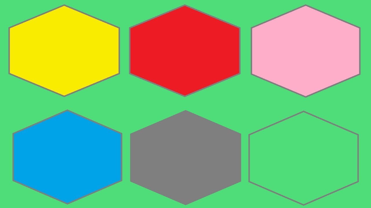 Great Learning Lesson of Hexagon, Numbers, Colors and Sea World ...