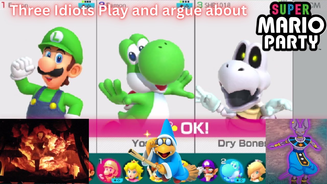 Three Idiots Play and Argue About Super Mario Party - YouTube