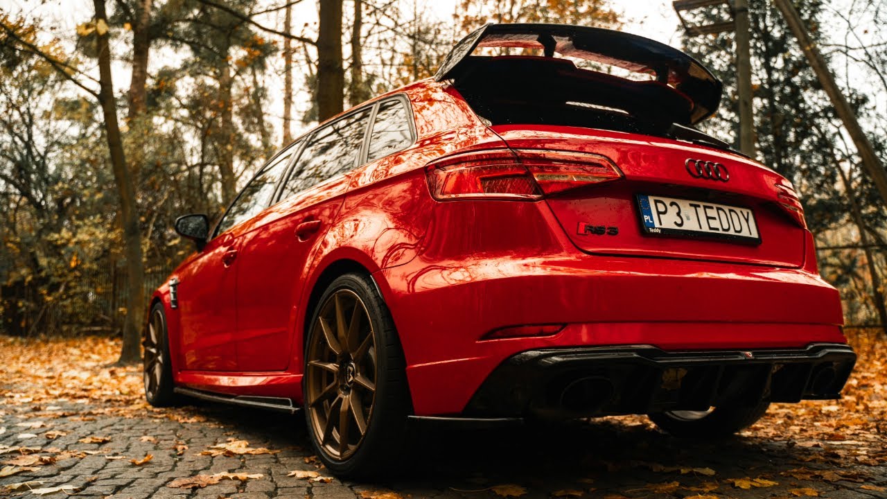 RED AUDI RS3 STAGE 2 500 HP / 4K SHOWTIME - YouTube
