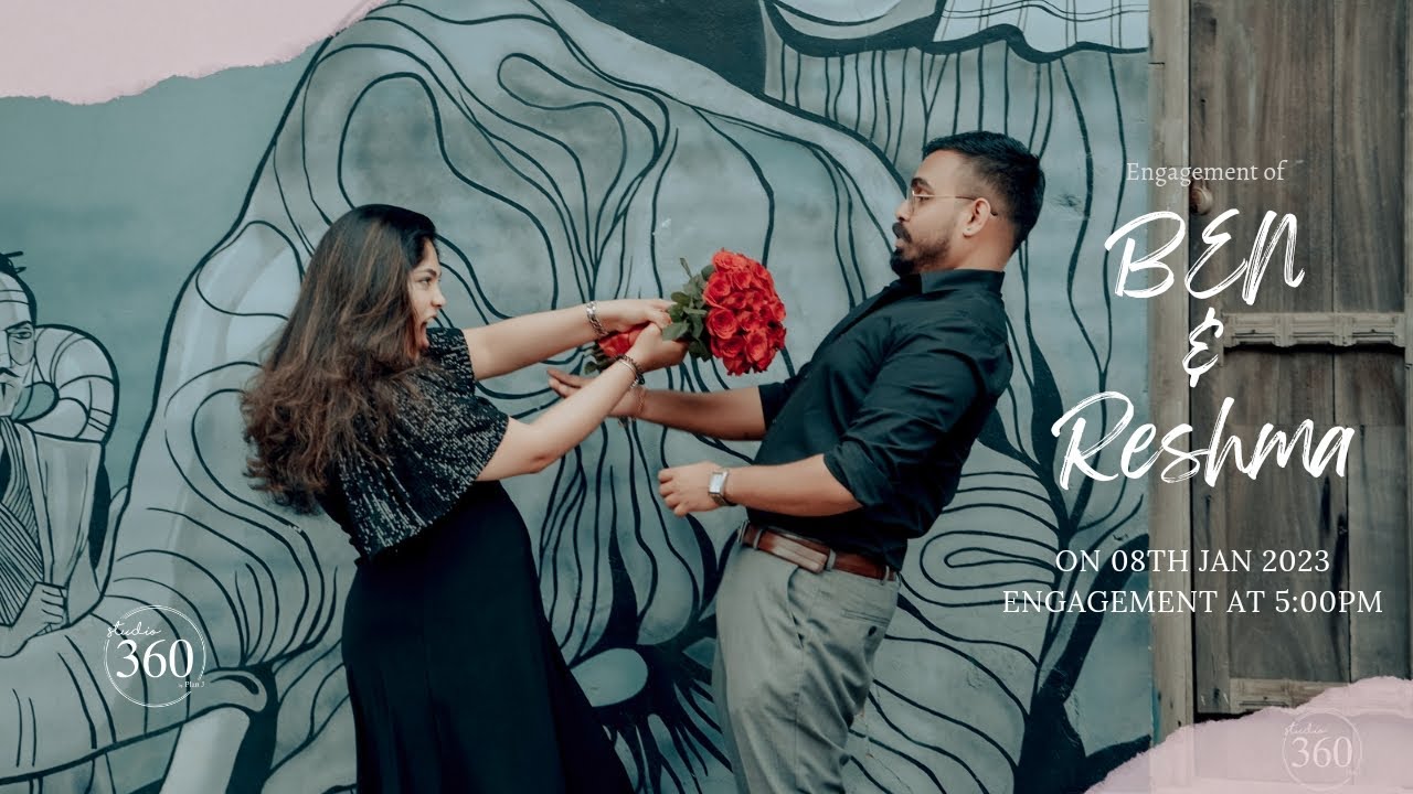 Ben & Reshma | Jan 08 | Engagement live Streaming | STUDIO360 BY PLAN J - YouTube