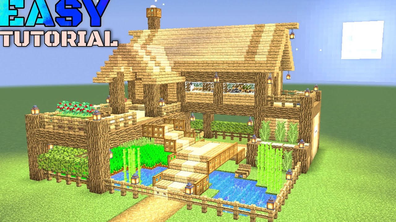 Minecraft: How To Build a Survival Farm House Like #SheepGG | MINECRAFT ...