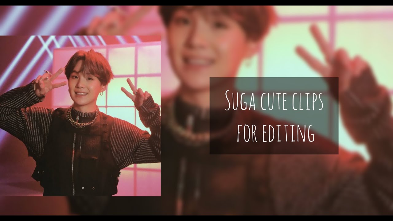 Suga cute clips for editing - YouTube