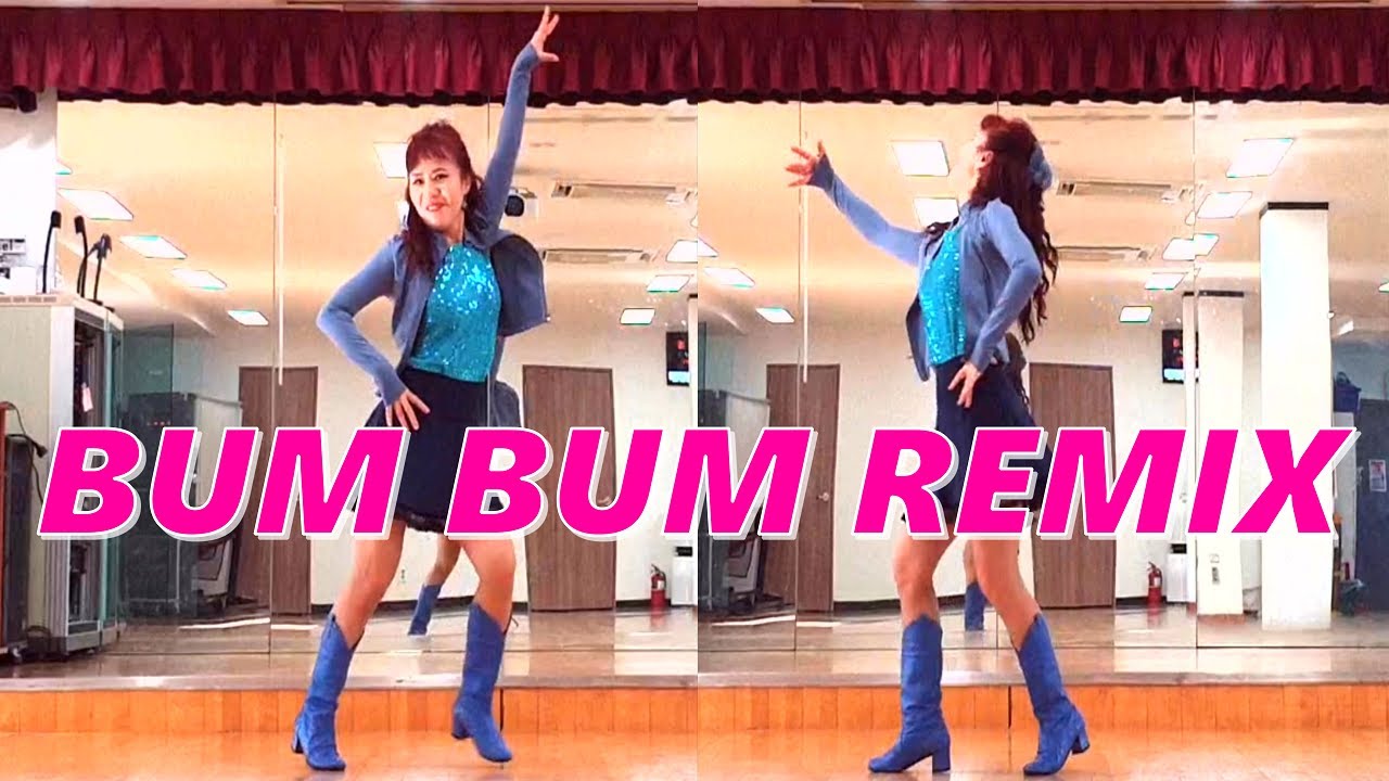 Bum Bum Remix Line Dance | Improver | Dance & Count I Dec - 2023 - YouTube