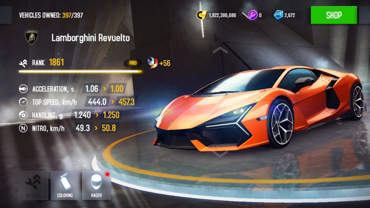 Asphalt 8 - 8.1.1d MOD All cars unlocked 397 Vehicles upgrade MAX PRO ...