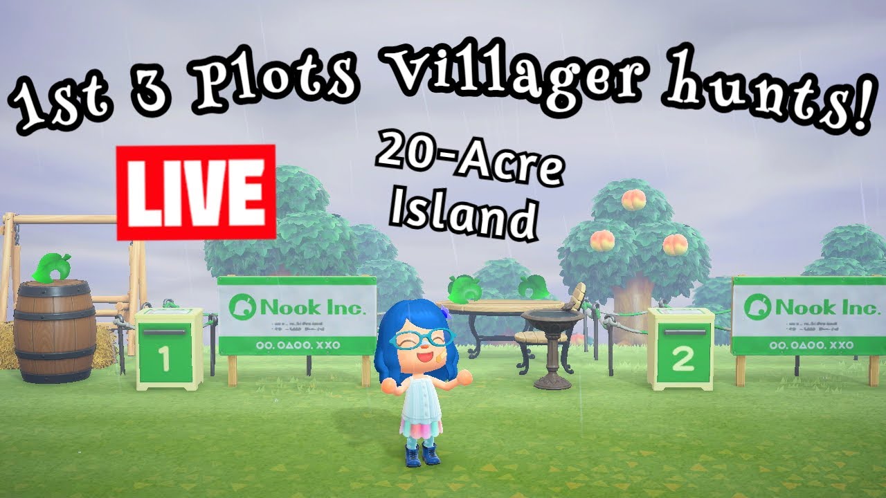 ACNH 20 Acre Design Island | Let's hunt for our 1st 3 plots! - YouTube