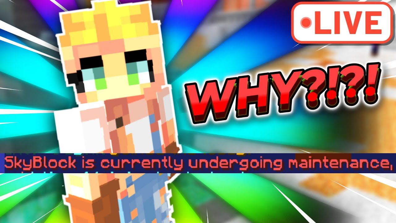 🔴 Maintenance Moment (Level 470) 🔴 Hypixel SkyBlock LIVE - YouTube