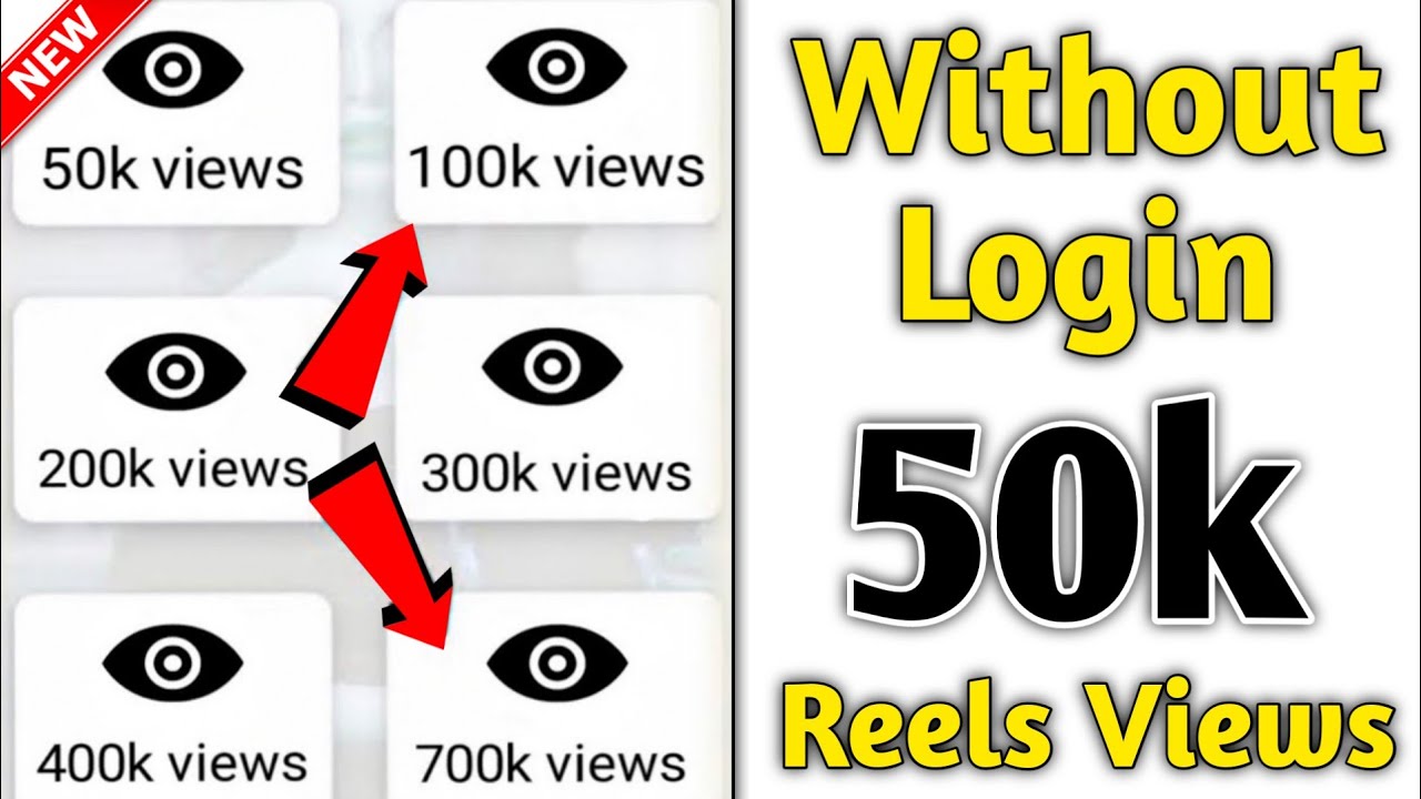 Free Gain 50k😳 Reels Views without login | how to increase instagram ...