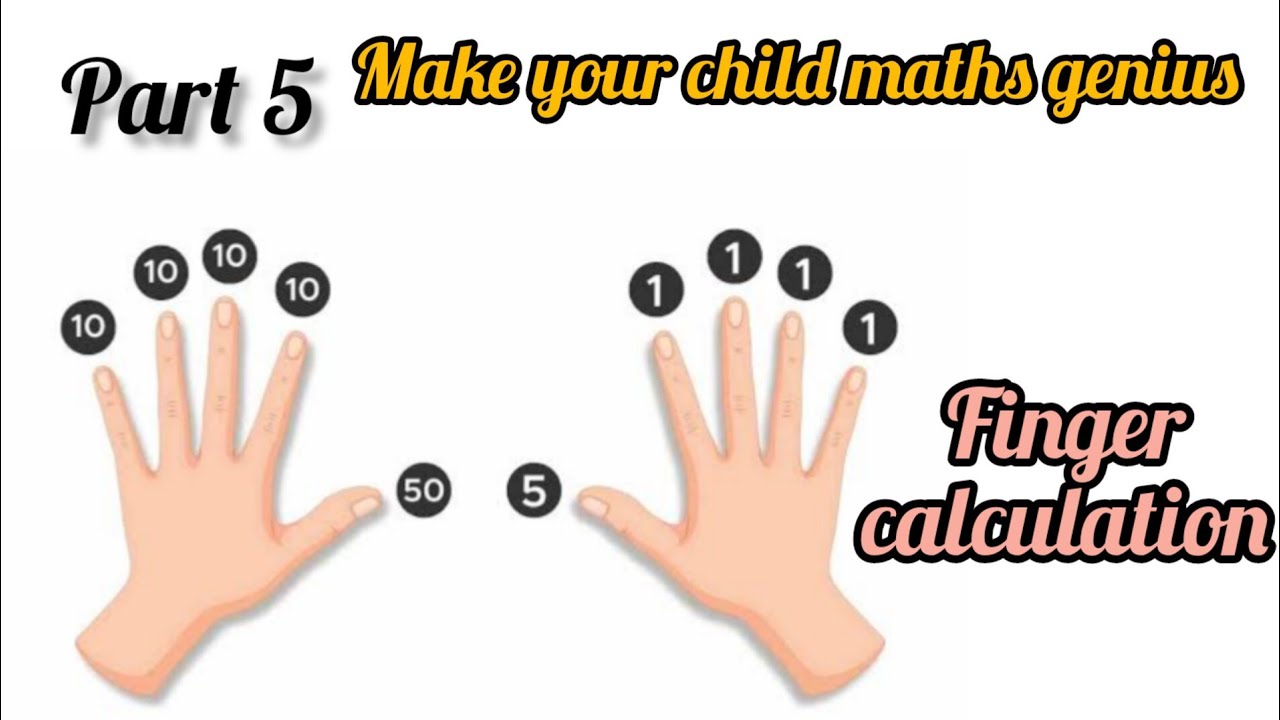 Easy math calculation by finger abacus/abacus for kids - YouTube