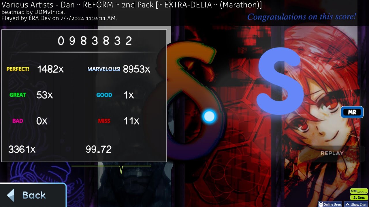 delta dan 99.72 GODMODE (osu!mania 4k) - YouTube