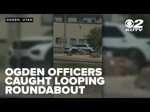 Ogden officer caught on video looping roundabout multiple times