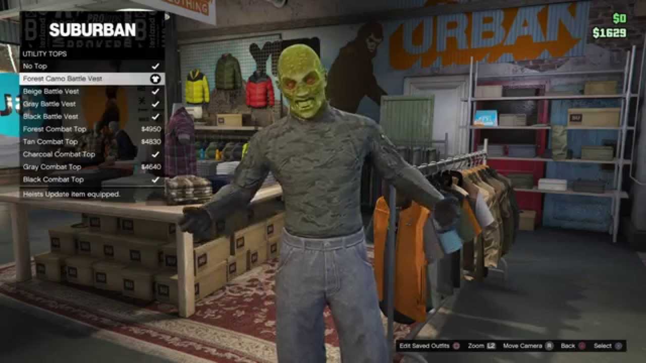 Grand Theft Auto 5 Online Killer Croc Outfit tutorial - YouTube