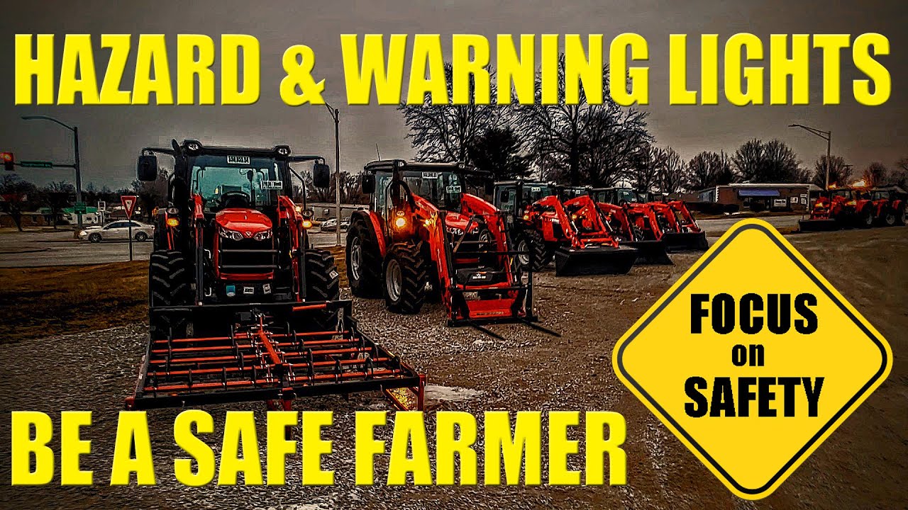 Be a Safe Farmer: Use your Hazard Lights & Rotating Beacons - YouTube