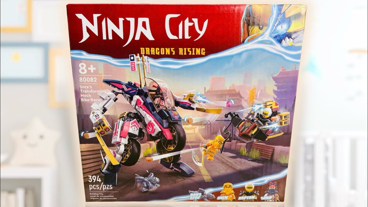 LEGO Ninja 80082 Sora's Tranforming Mech Bike Racer , Xe đua Mech biến ...