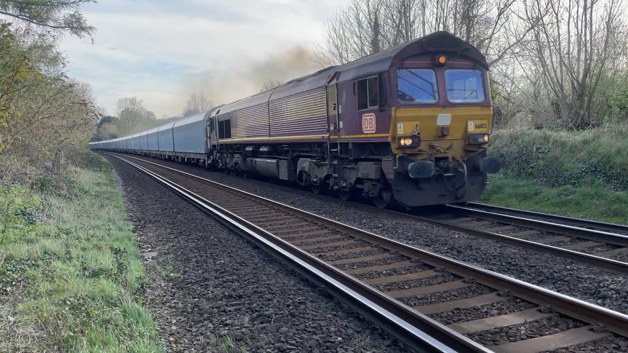 Class 66 | 66103 | DB Cargo UK - EWS Livery - YouTube