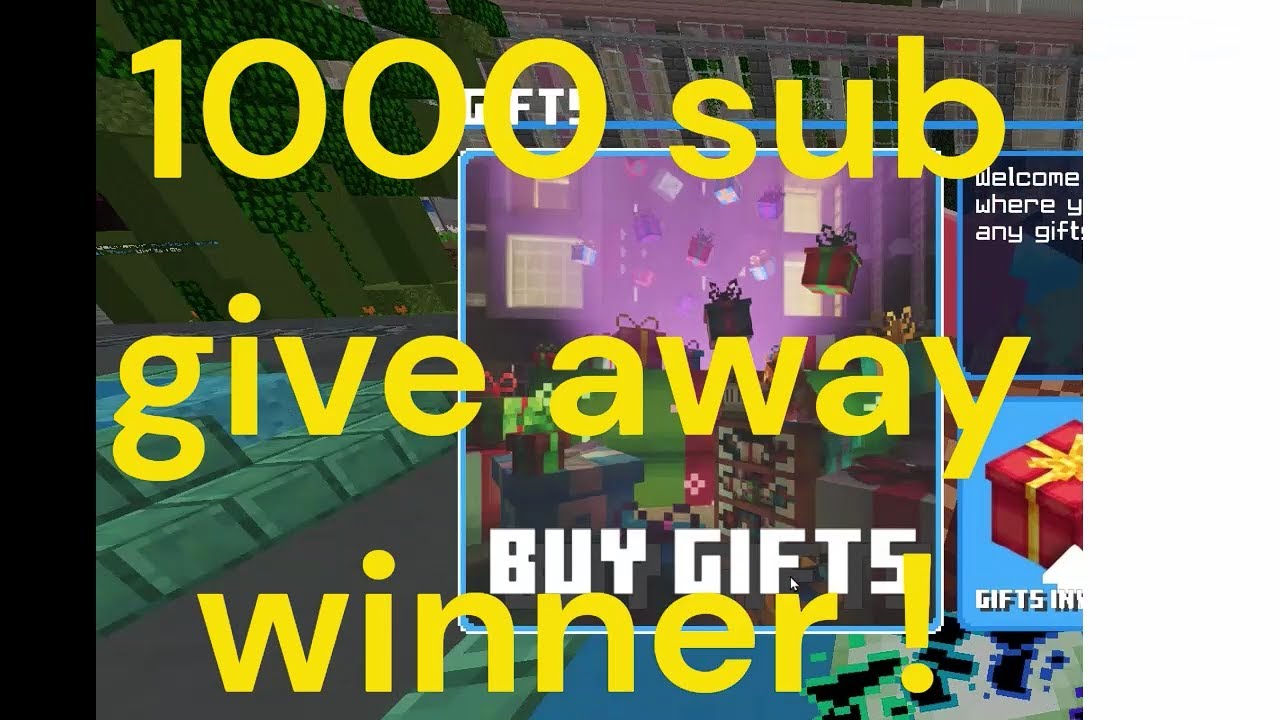 【Give Away Result】1000 registrants CubeCraft bedrock minecraft Winner ...
