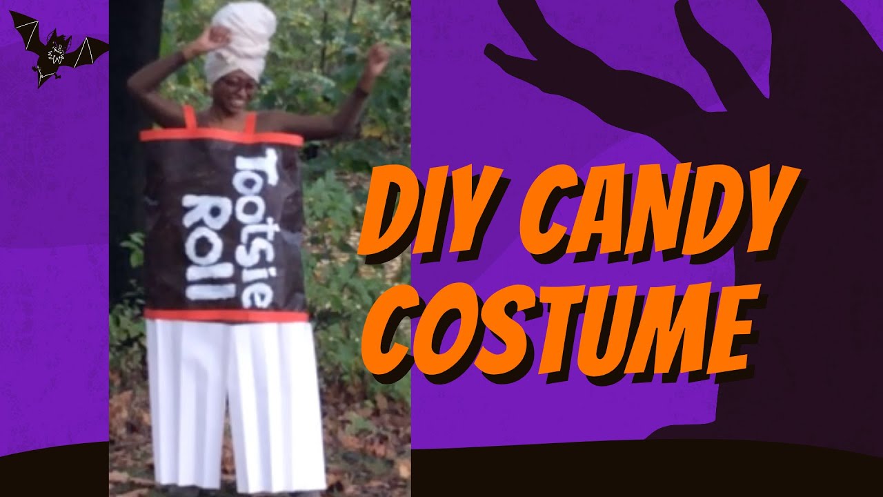 DIY Candy Wrapper Costume | Tootsie Roll Tutorial | Halloween 2020 ...