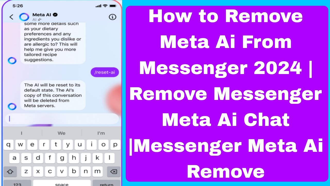 How to Remove Meta Ai From Messenger 2024 | Remove Messenger Meta Ai ...