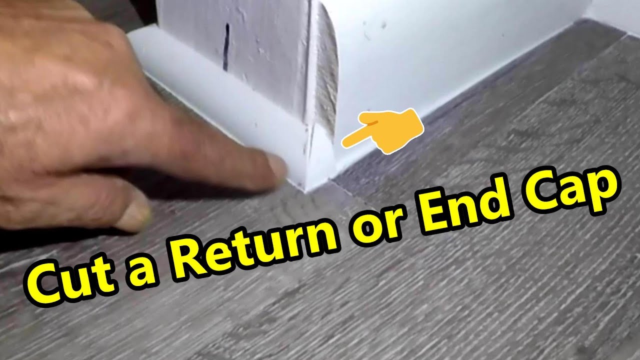 How to Cut End Cap or Return on Quarter Round Molding - YouTube