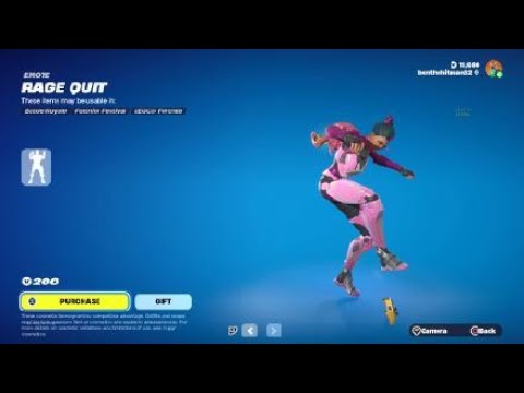 Fortnite February 27th Item Shop Rage Quit Emote - YouTube