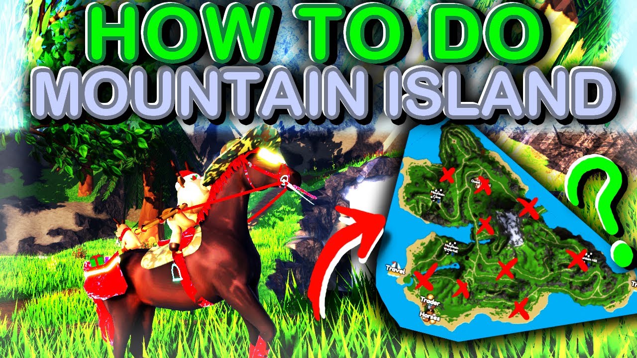 How To Do MOUNTAIN ISLAND 🏔️ (Route & Horse Locations) - Wild Horse ...