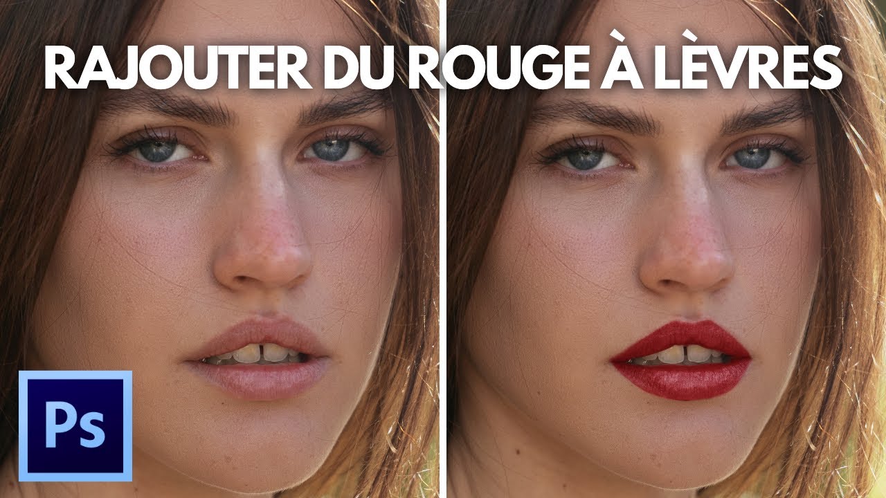 Ajouter du rouge à lèvres dans Photoshop - Astuces retouche - YouTube