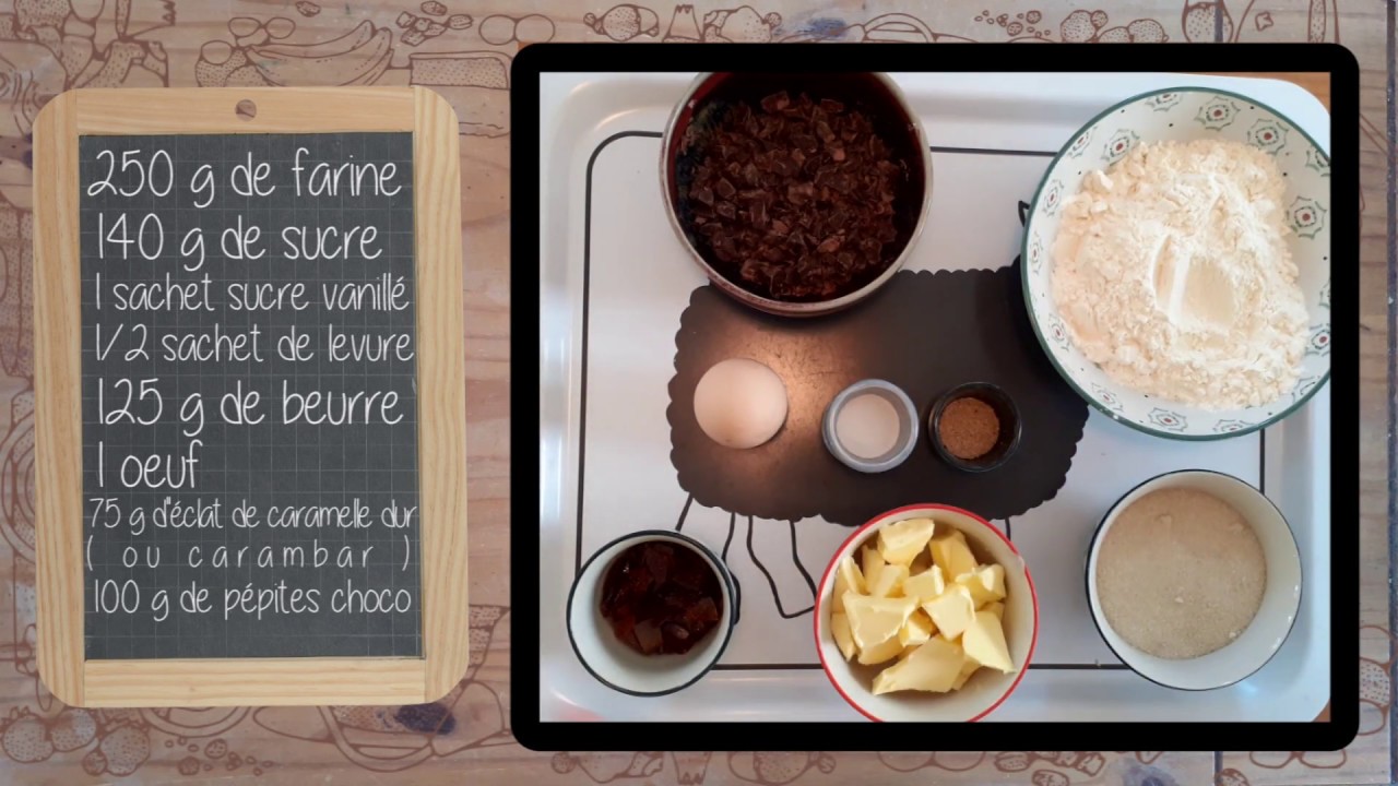 Recette de cookies caramel chocolat (CARA-COOKIES) - YouTube