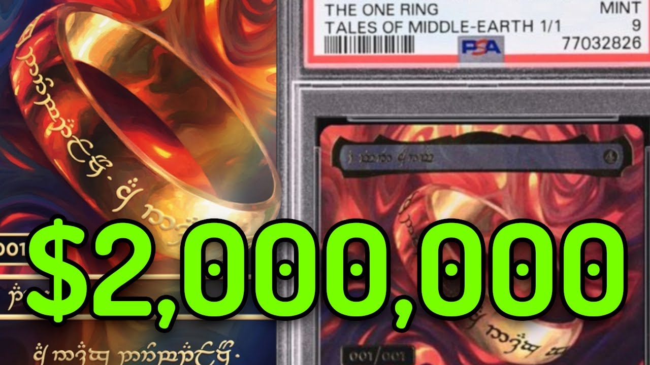 2 Million Dollar Card Found - The One Ring - Magic The Gathering - Lord ...