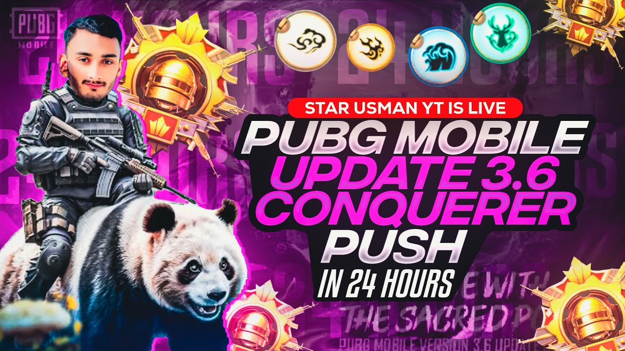 CONQUEROR RANK PUSH 24 HOURS NON STOP STREAM | CONQUEROR PUSH | STAR ...