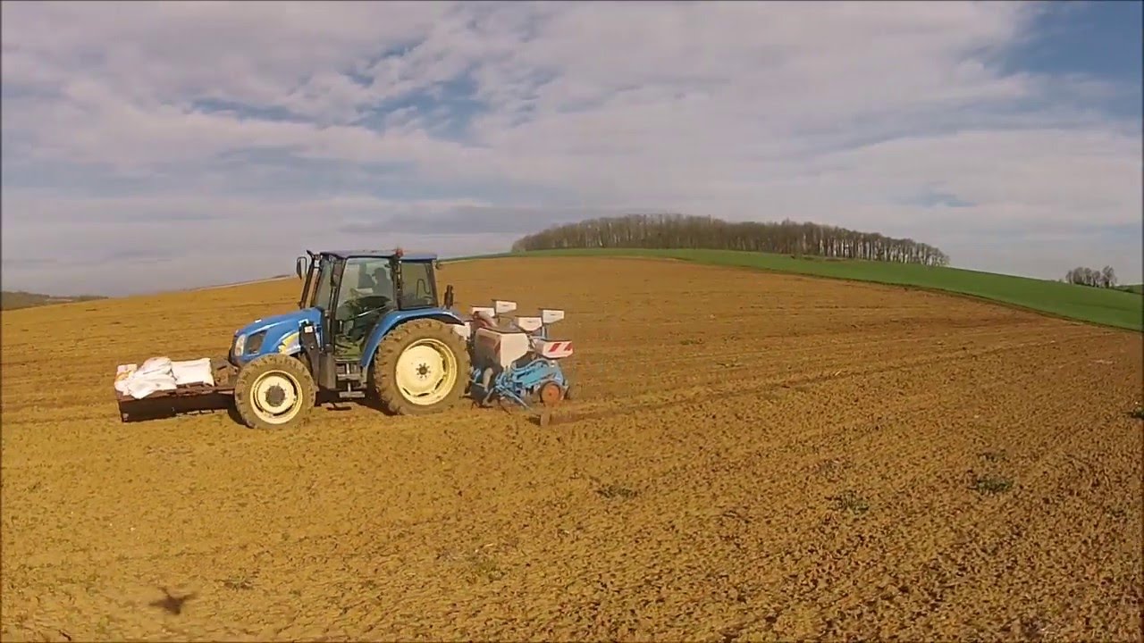 [ Drone DJI Phantom 2 vision ] semis maïs 2016 en Lot-et-Garonne ...