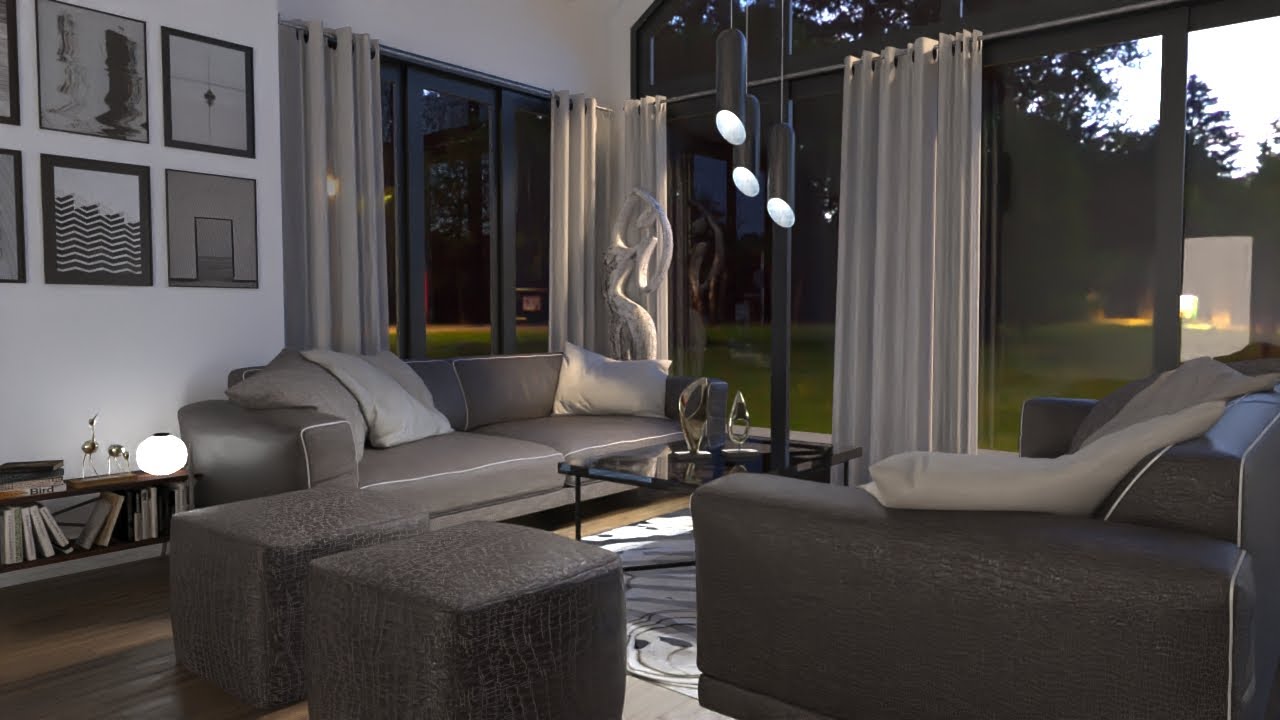 Interior Rendering with FluidRay - YouTube