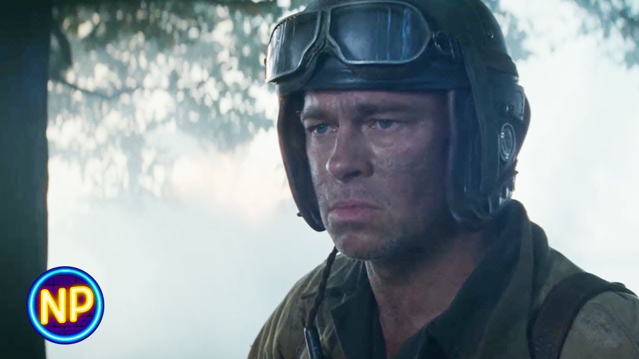 The Tank is Ambushed | Full Scene HD | Fury - YouTube
