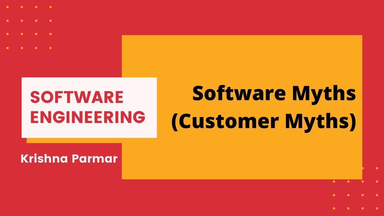 Software Myths(Customer Myths) | Software Engineering - YouTube