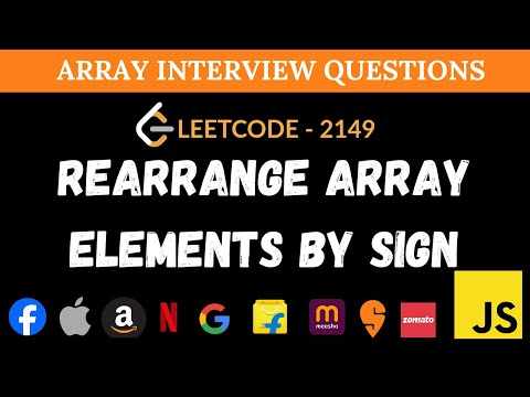 Rearrange Array Elements by Sign - Leetcode 2149 | JavaScript Two Pointers Solution