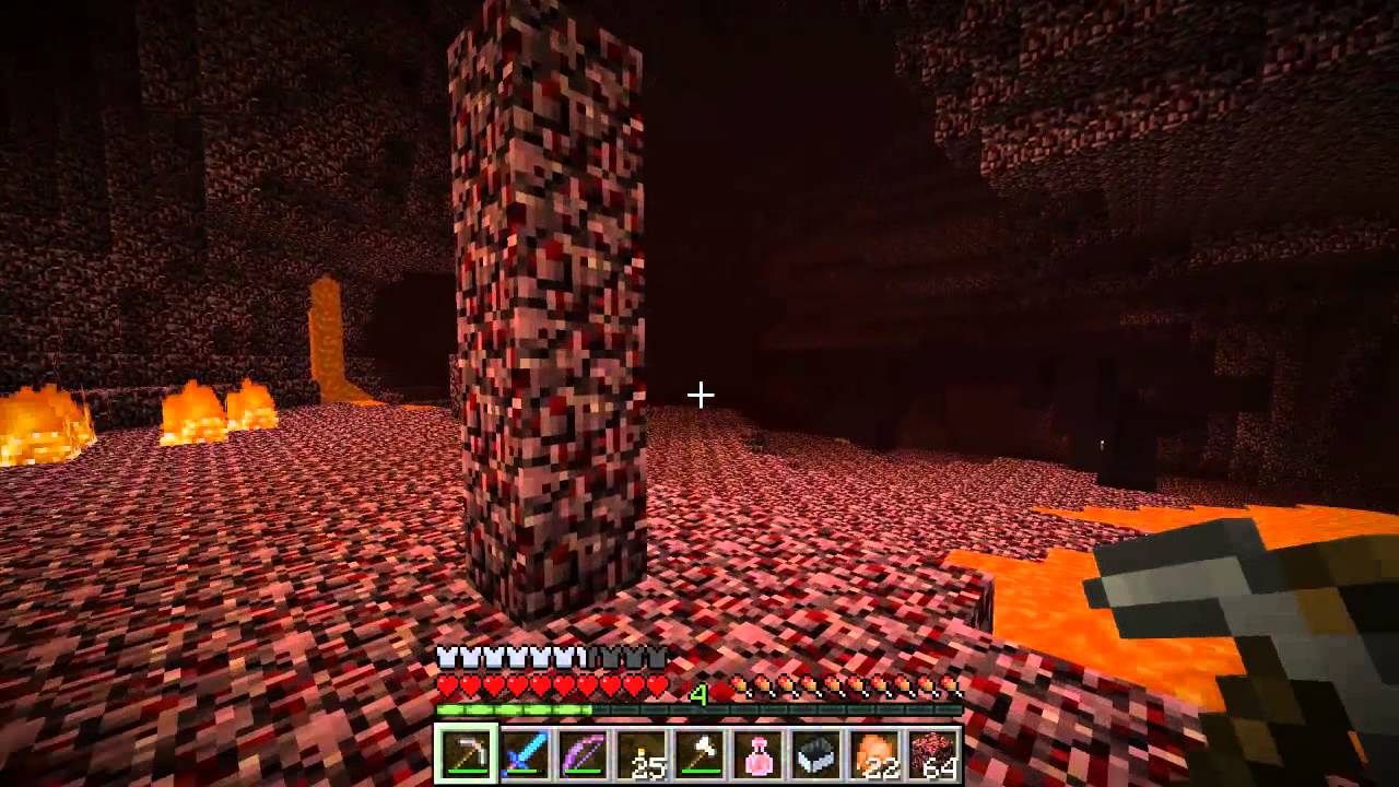Minecraft Let's Play EP7 Nether Skeleton Hunting - YouTube