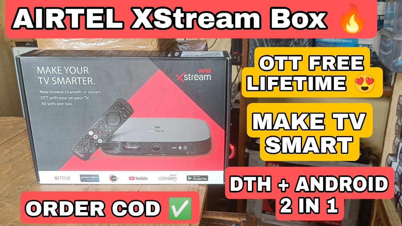 AIRTEL XSTREAM, ANDROID + DTH 2 IN 1 BOX , 50% off with Cash on ...