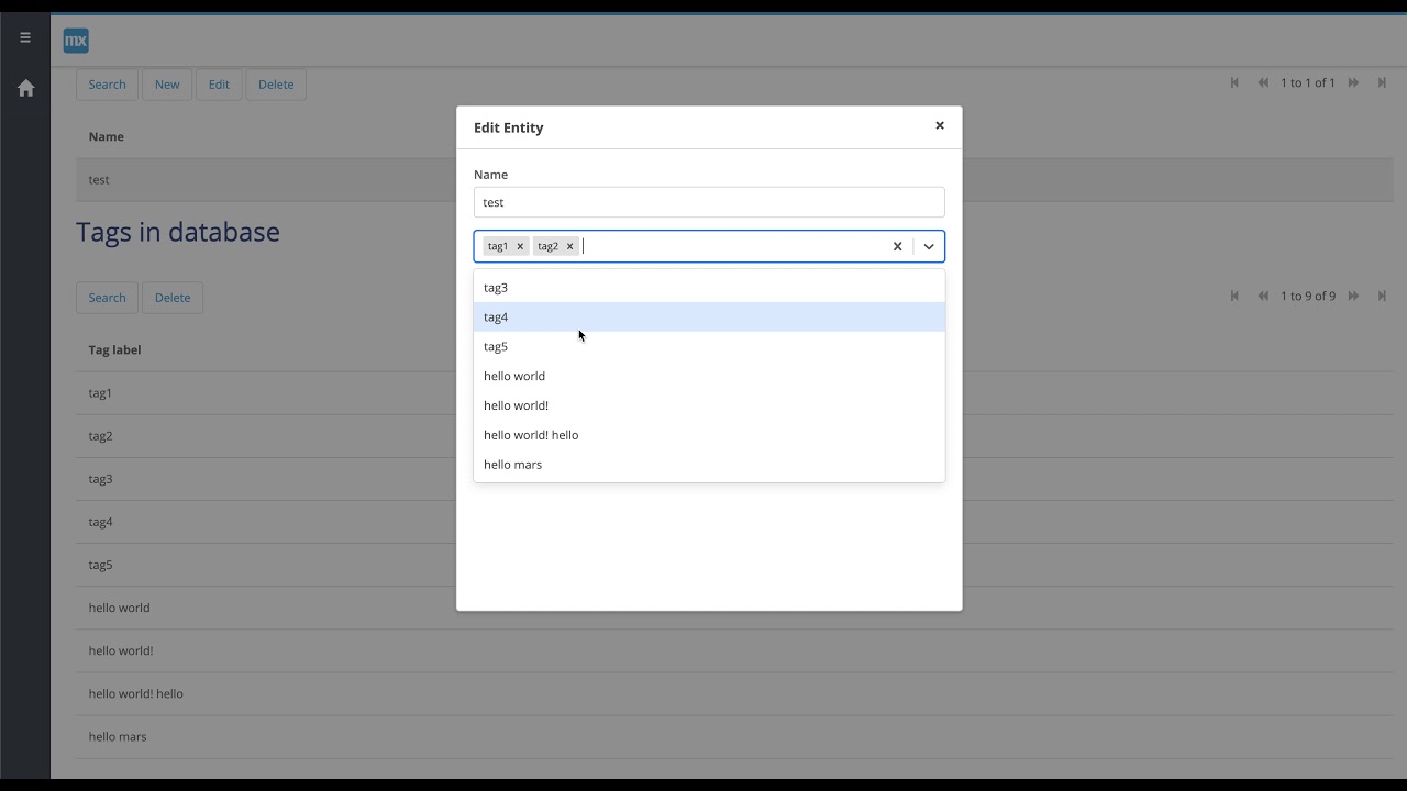Mendix Tag Selector widget - YouTube