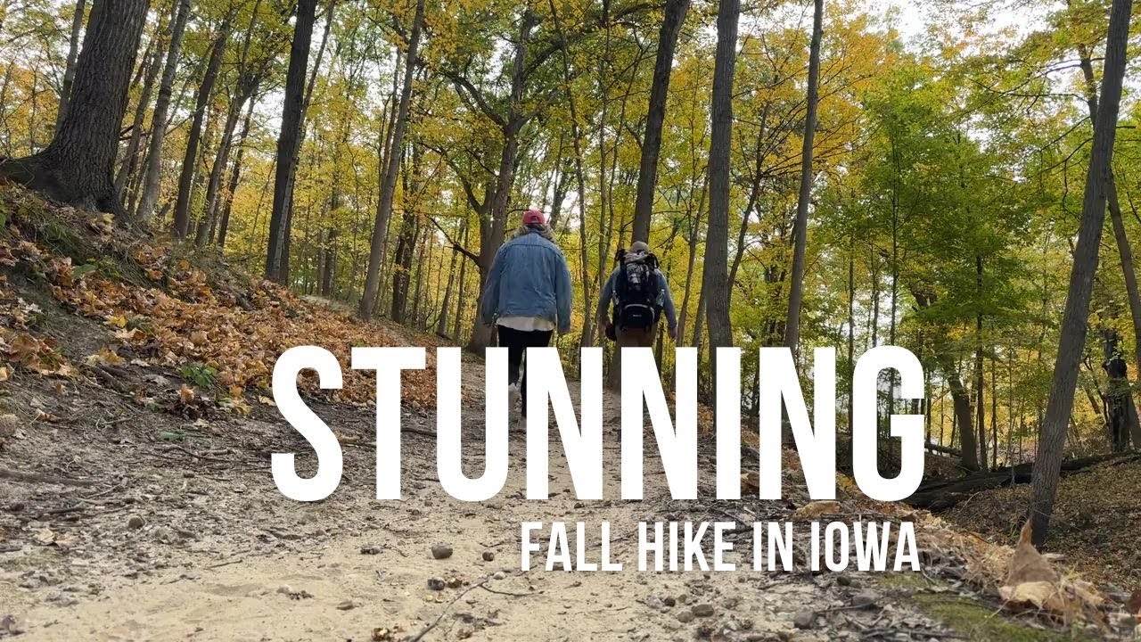 It's Fall In Iowa! | Hiking 8 Miles At Geode State Park - YouTube