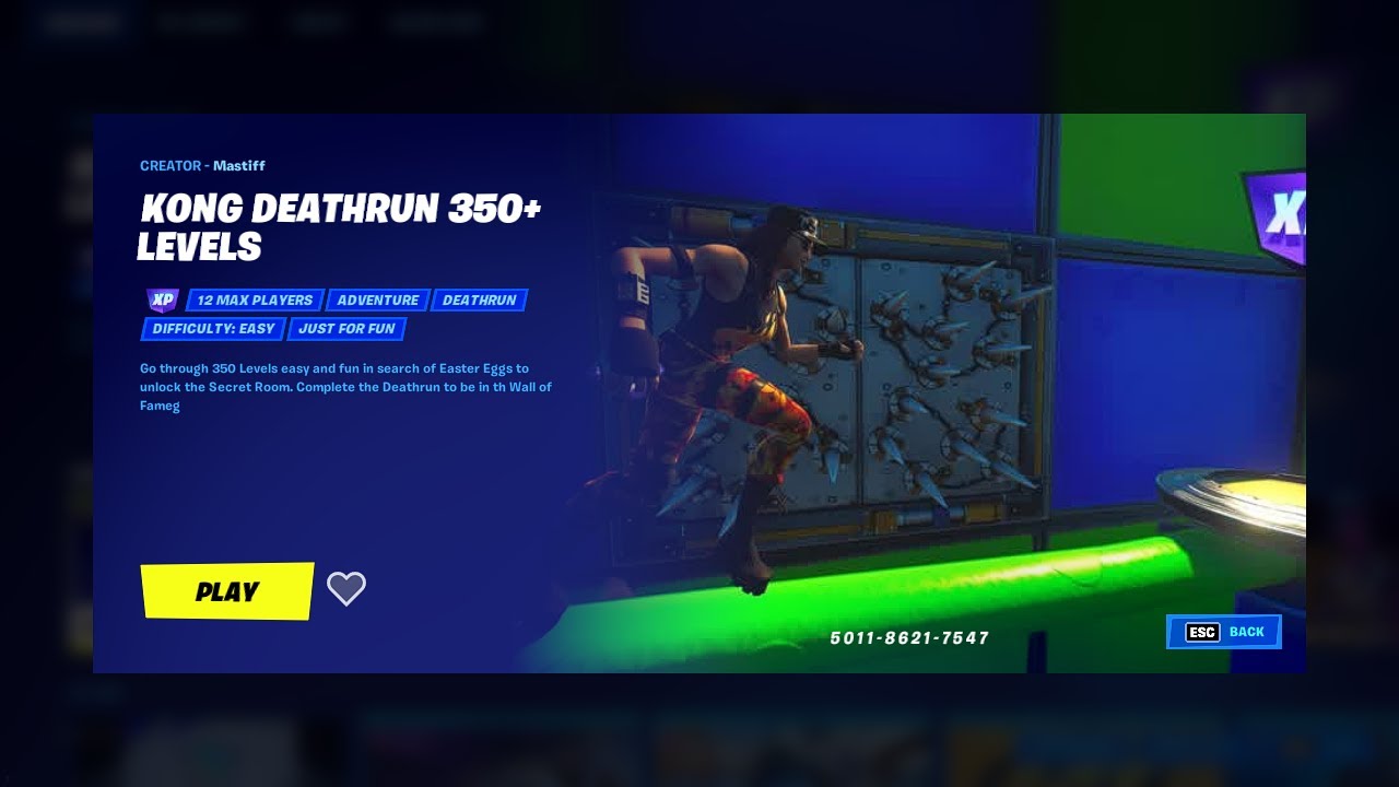 Fortnite Kong Death Run 350 level (Finale Part) - YouTube