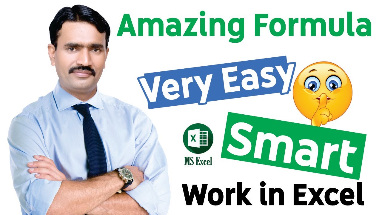 Amazing Time Saving Smart Formula in Excel | Learn Excel formula in ...