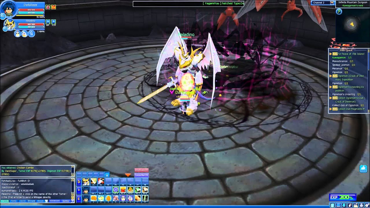 Digimon Masters Online - Infinite Mountain Dungeon - YouTube