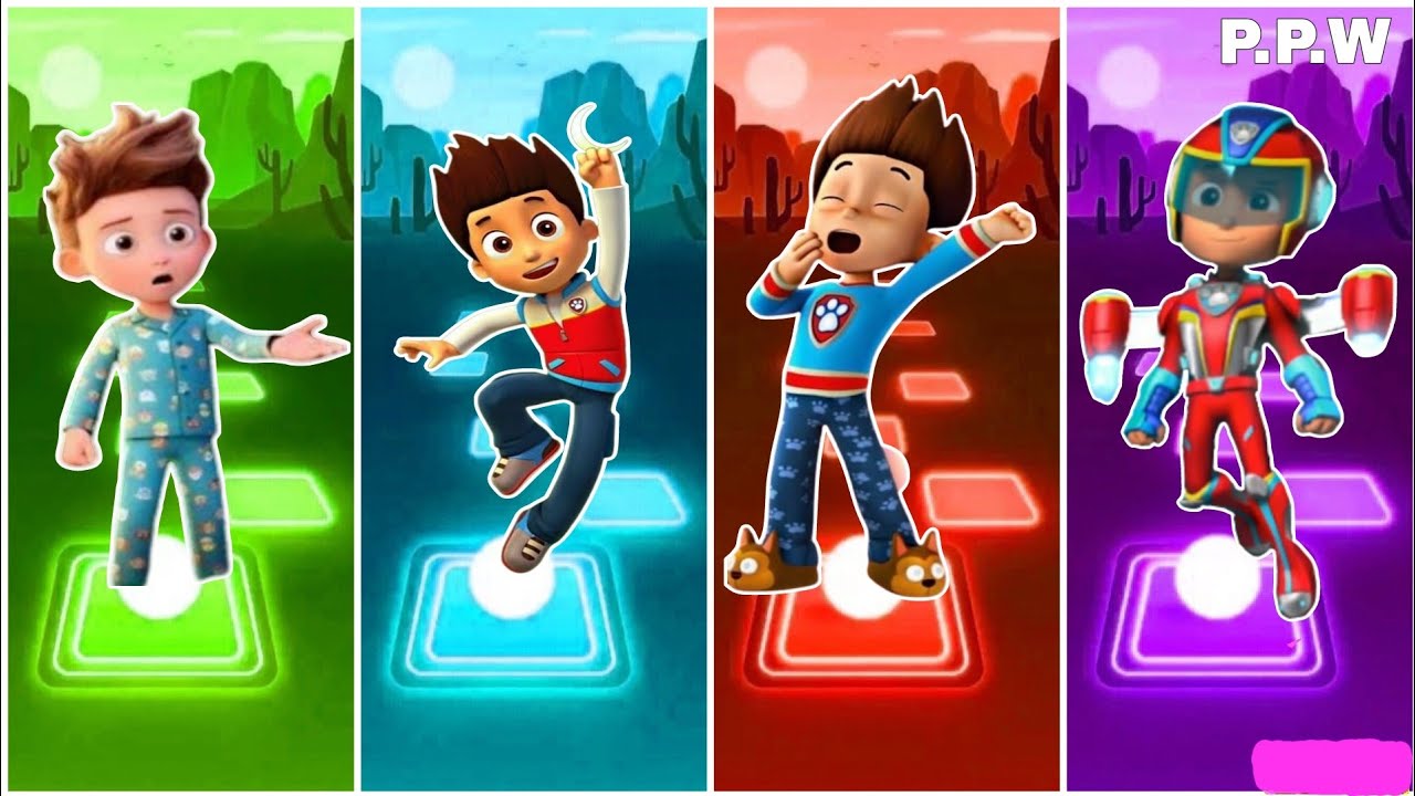 Team Ryder🤭 Ryder 🆚 Ryder 🆚 Ryder 🆚 Ryder PAW Patrol 🎶 Tiles Hop EDM Rush - YouTube