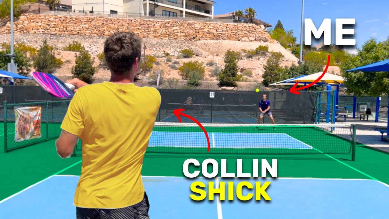 I Played Pro Collin Shick in a Singles Match! - YouTube